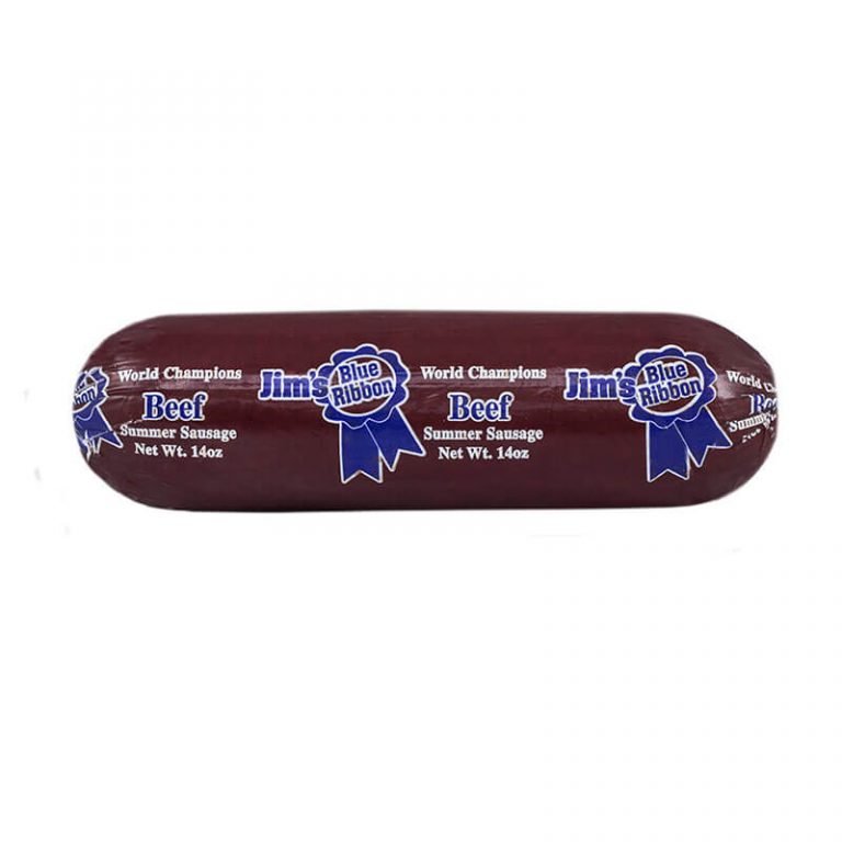 Jim's Blue Ribbon Beef Summer Sausage |Vern's Cheese | Wisconsin