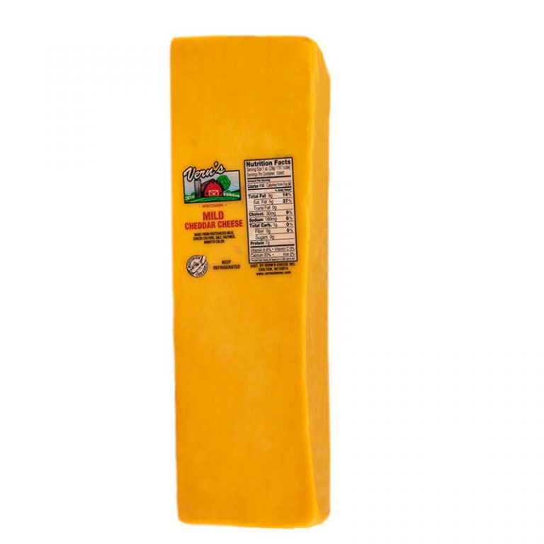 Buy 5lbs Mild Wisconsin Cheddar Cheese Online | Vern's Cheese