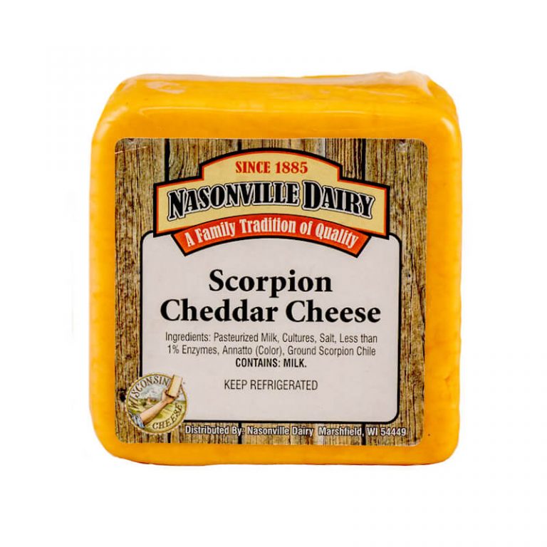 Nasonville Scorpion Cheddar Cheese | Vern's Cheese | Wisconsin